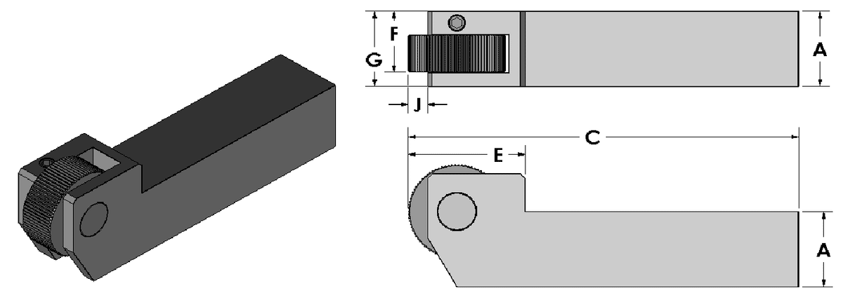 BUMP TYPE KNURL HOLDER 1" SHANK OR-BH-KPA – chpeters.com